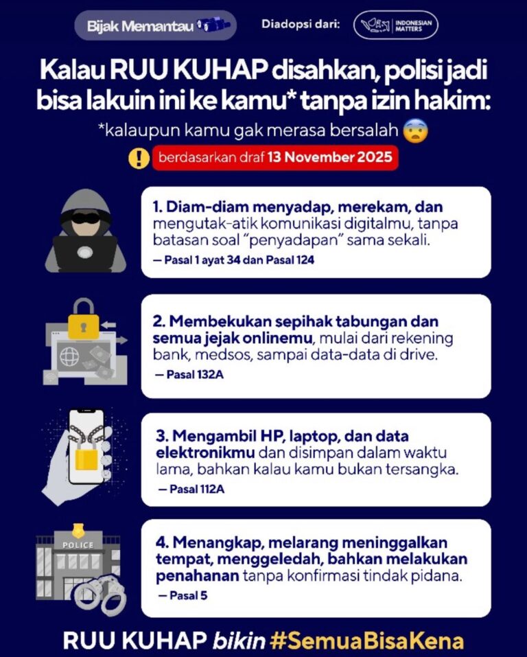 RUU KUHAP Gagal Memperbaiki Masalah Besar Polisi dan Peradilan Pidana ...